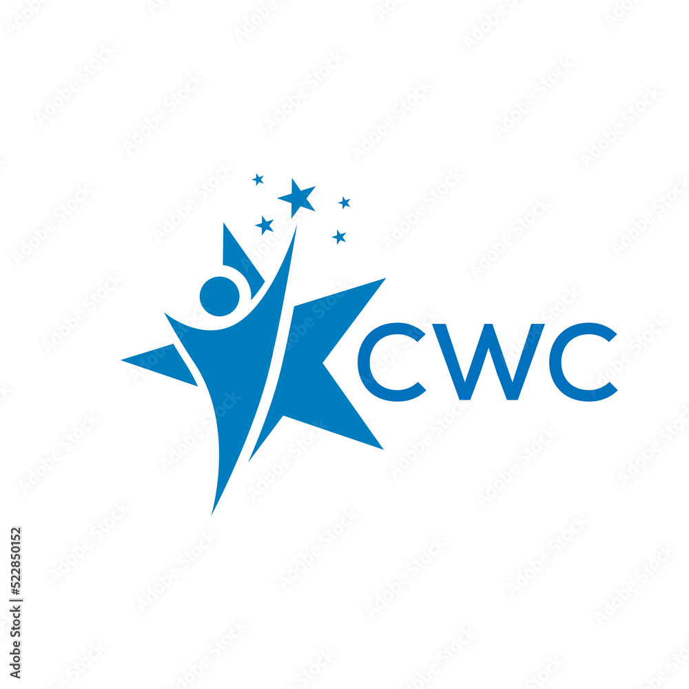 CWC Letter logo white background .CWC Business finance logo design ...