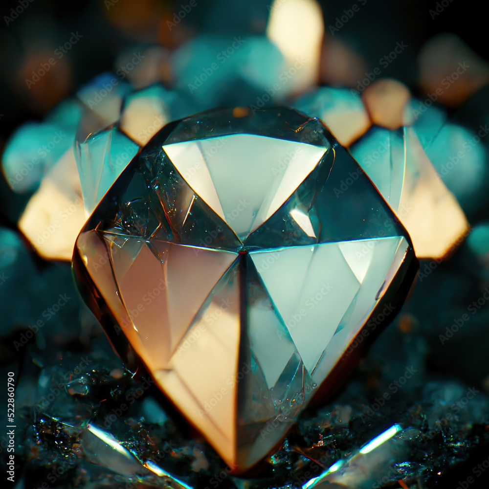 Crystals And Diamonds Wallpaper