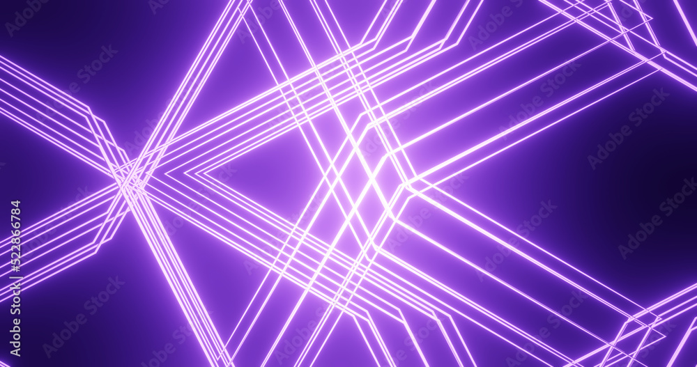 Render with neon purple lines Stock Illustration | Adobe Stock