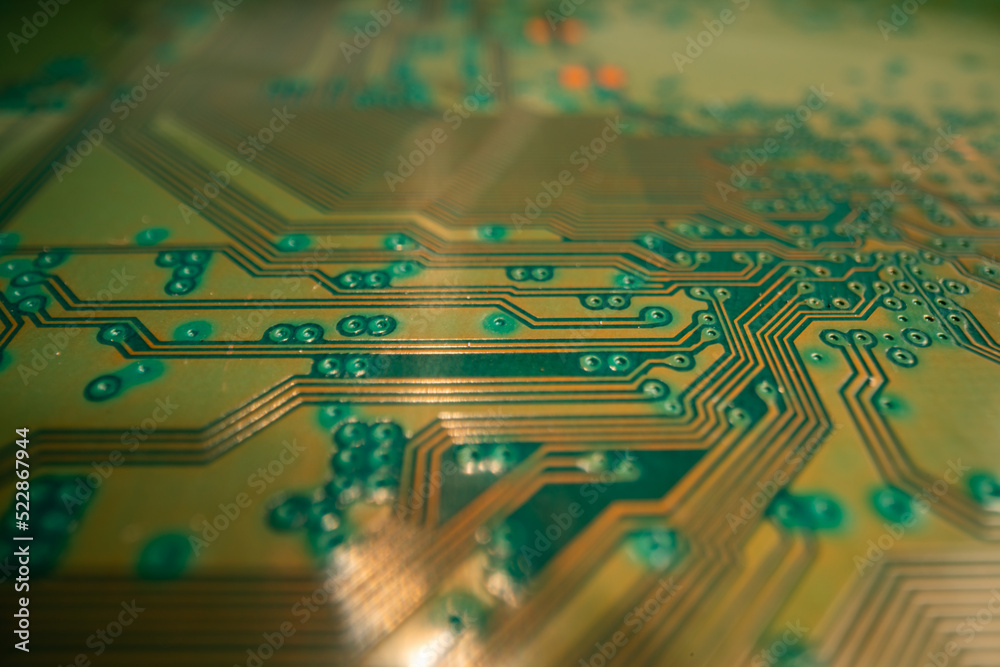 Semiconductors chip. Technology background. High tech electronic ...