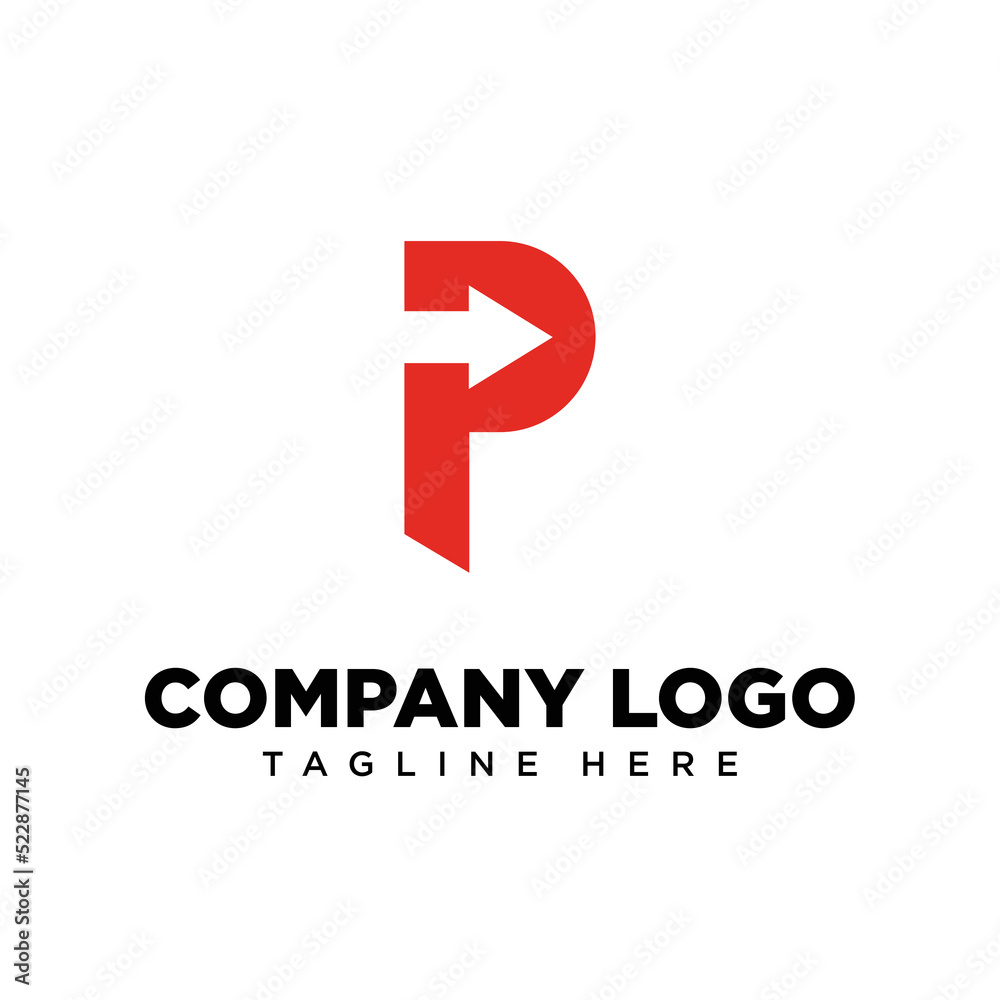 Logo design letter P, suitable for company, community, personal logos ...