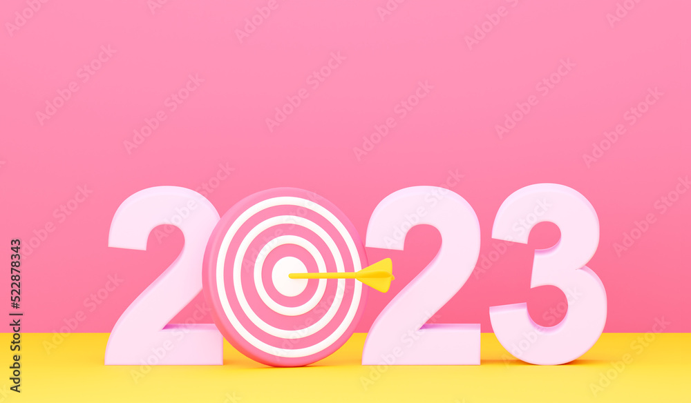 Strategic plan for 2023. Text with the target. Planning goals in 2023 ...