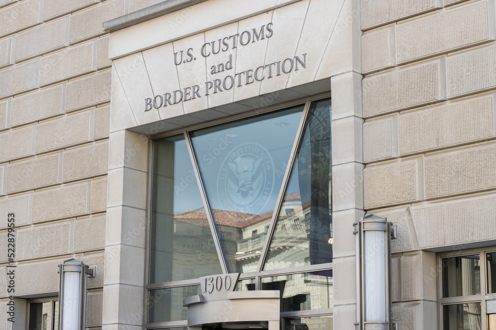 Washington, DC, USA - June 24, 2022: Headquarters of the U.S. Customs ...