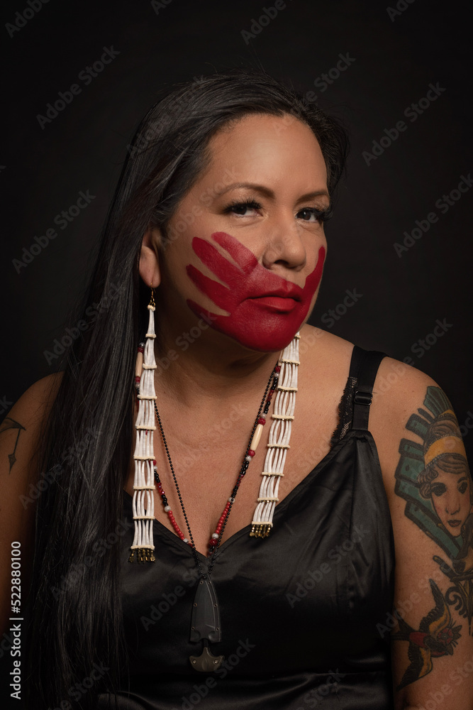Indigenous Native American Woman Stock Photo | Adobe Stock
