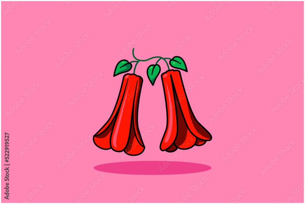 Copihue Chileno Stock Vector | Adobe Stock