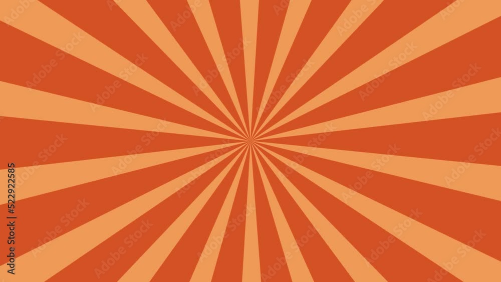 Hypnotic rotating rays - abstract video background for screensavers and ...