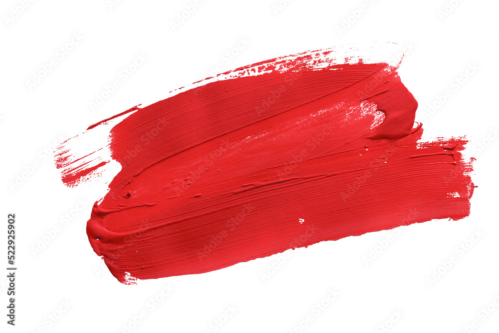 red brush isolated on transparent background red watercolor,png Stock ...