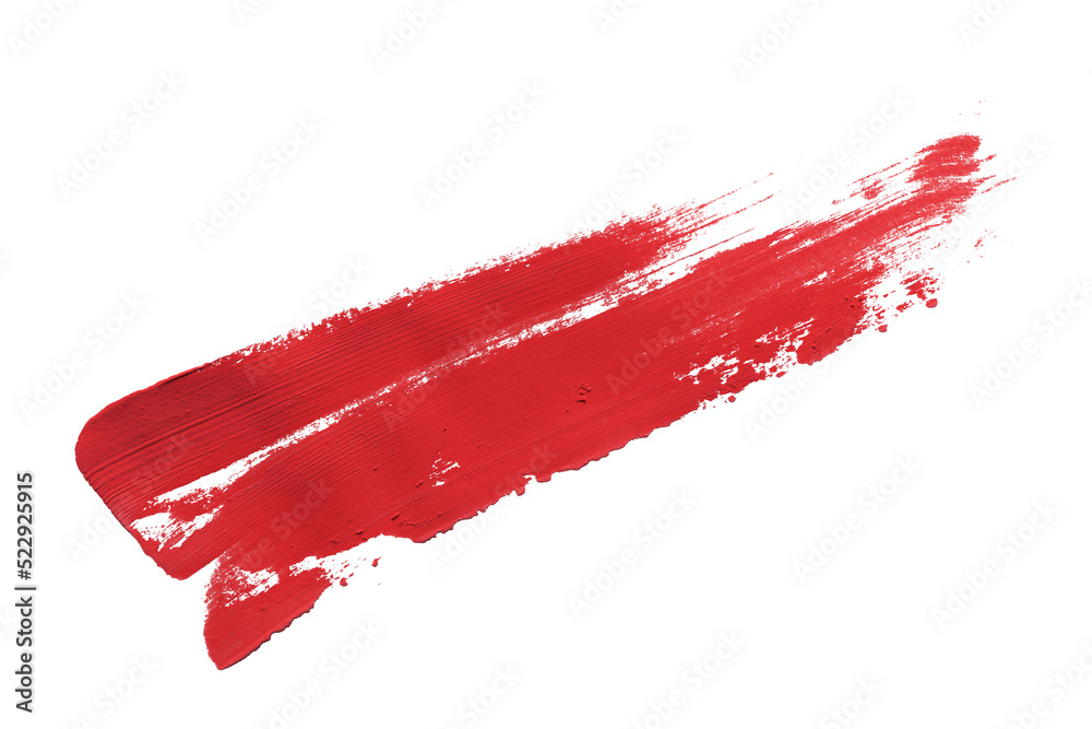 red brush isolated on transparent background red watercolor,png Stock ...