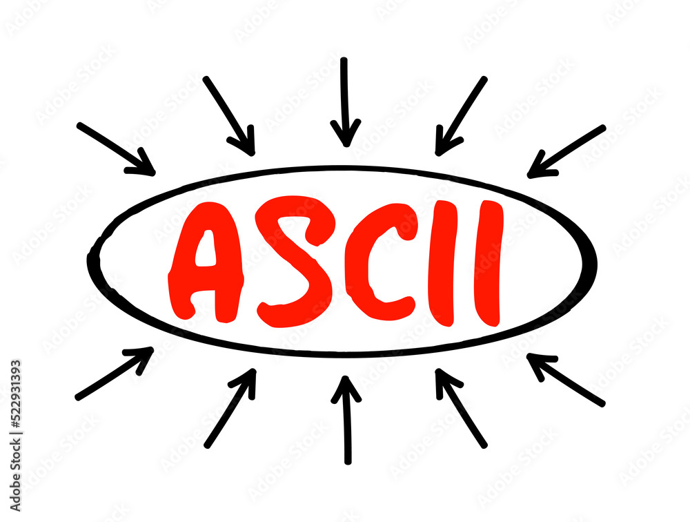 ASCII - American Standard Code for Information Interchange acronym text ...