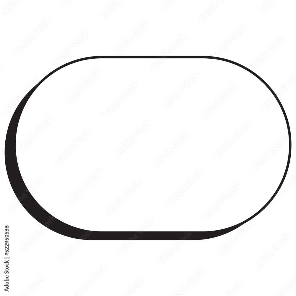 rectangle shape with rounded corner drop shadow Stock Vector | Adobe Stock