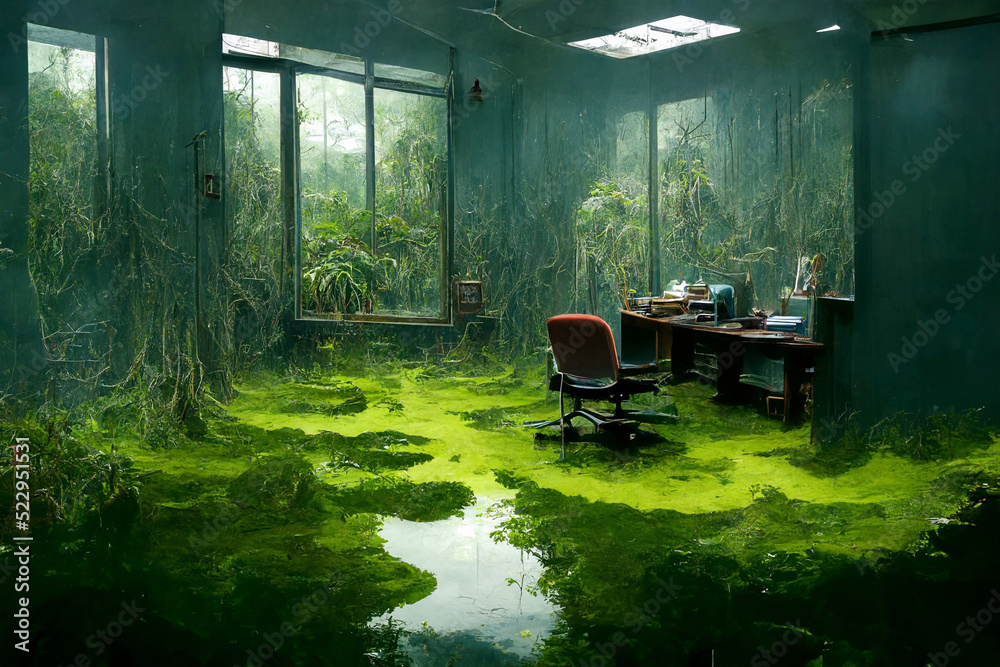 green office quagmire Stock Illustration | Adobe Stock