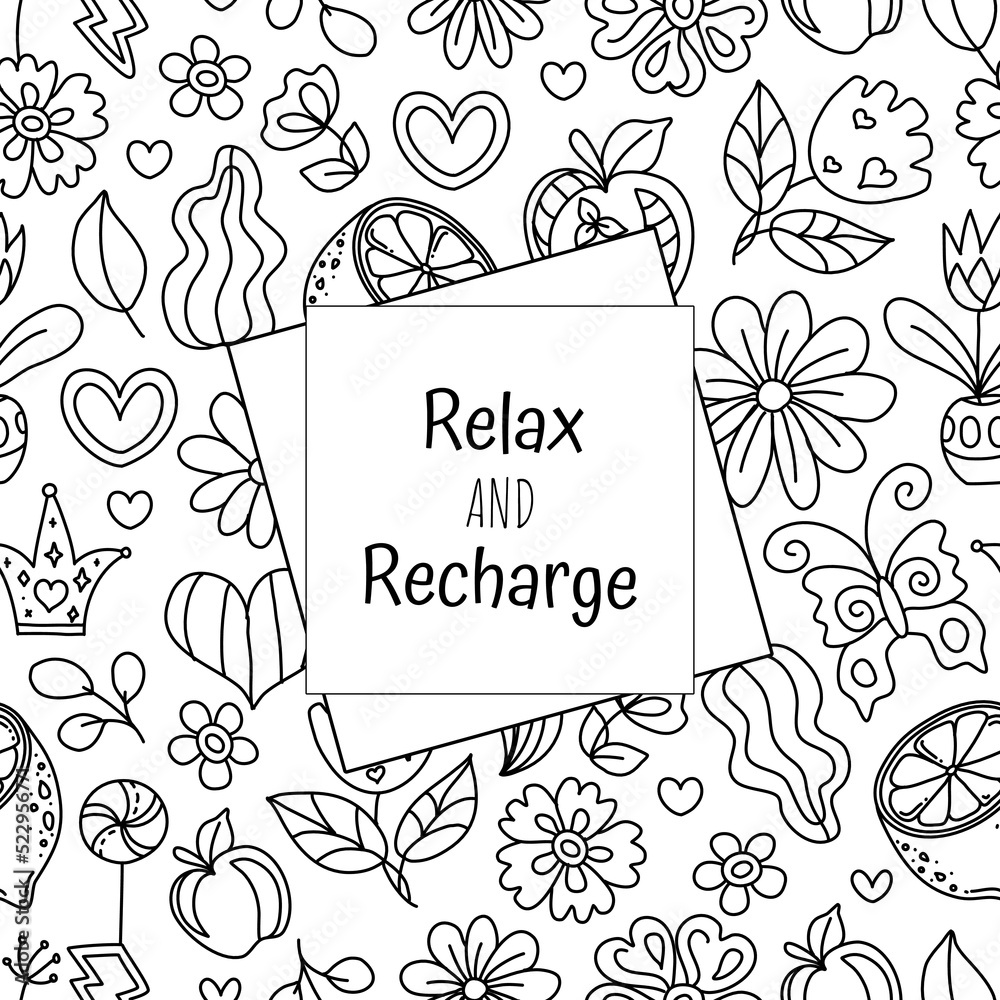 Vetor de Girl power. Positive Hand drawn coloring pages for kids and ...