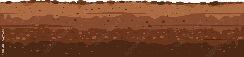 Soil ground and underground layers, earth texture Stock Illustration ...