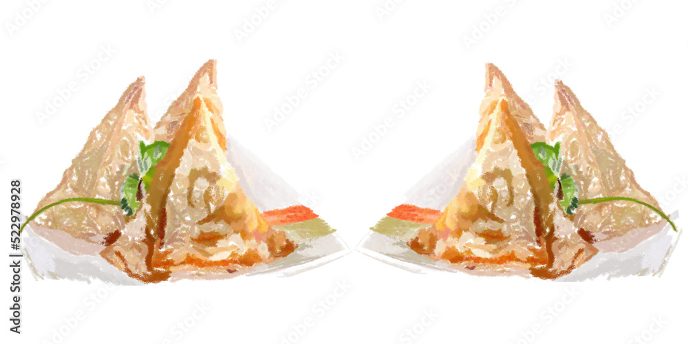 Pakistan samosa wholewheat Asia bread triangle shaped pastries famous ...