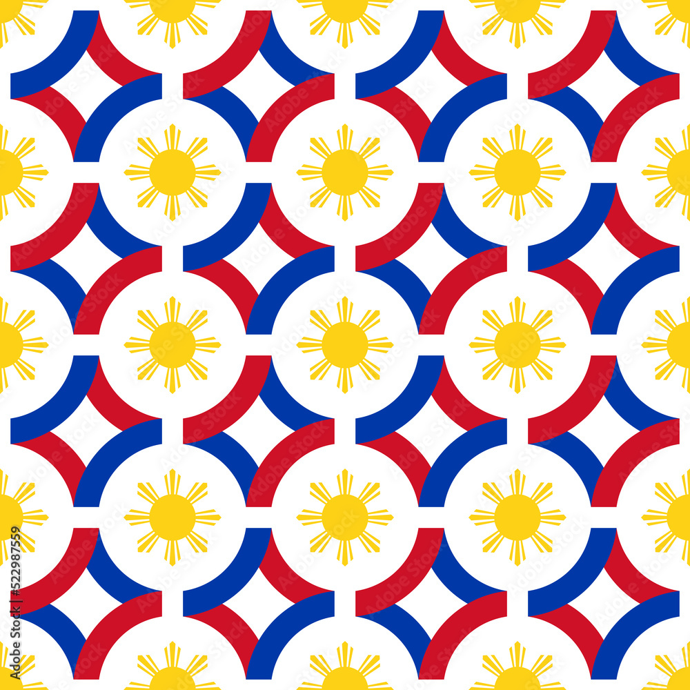 philippines pattern design. vector illustration Stock Vector | Adobe Stock