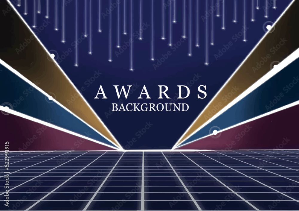 Royal golden blue pink abstract award background. Sparkle glowing ...