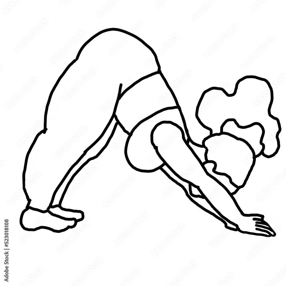 Curvy plus size woman has yoga class and make relaxation pose to be ...