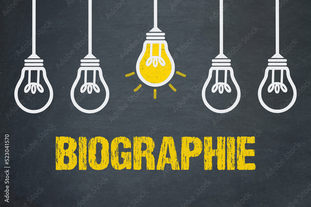 Biographie Stock Photo | Adobe Stock