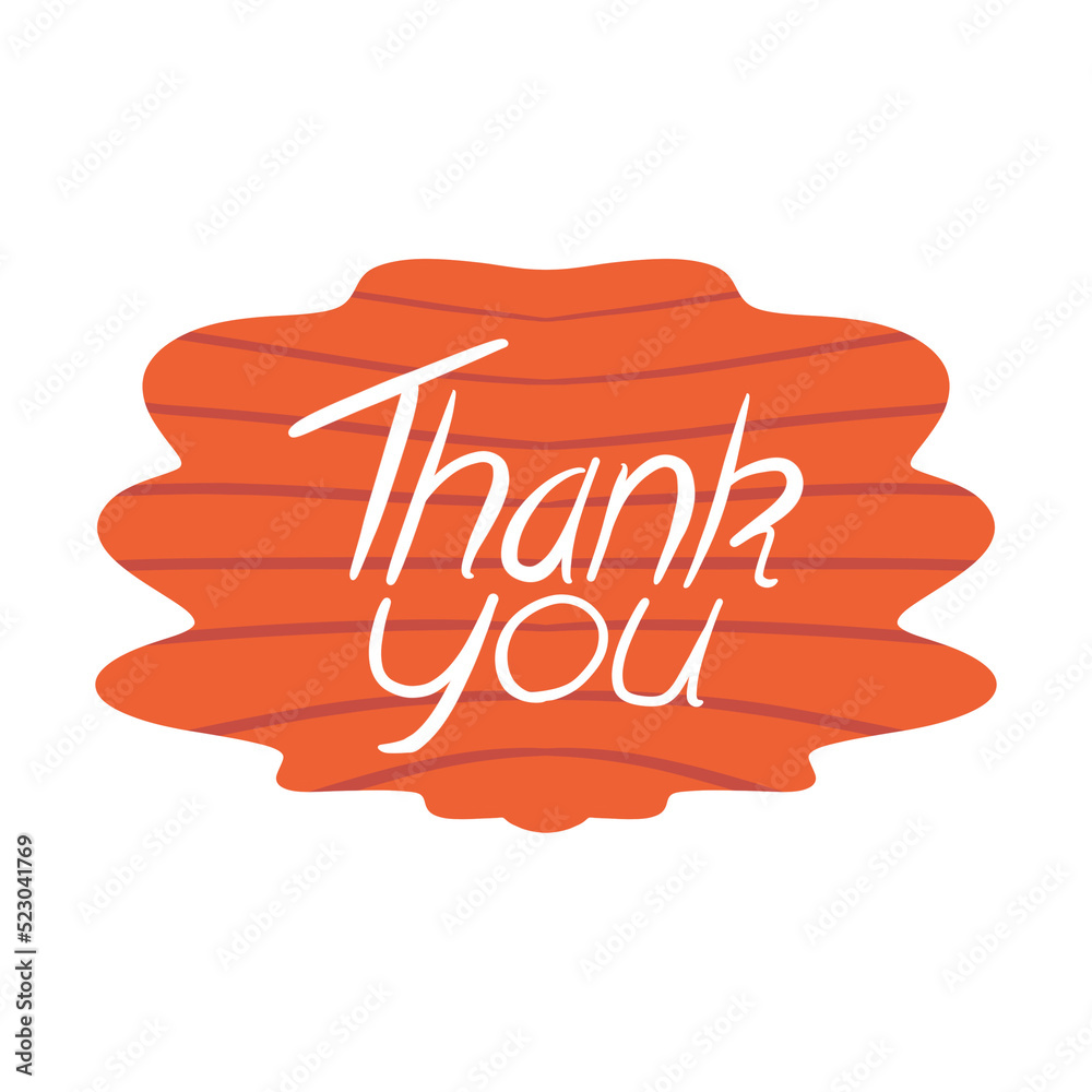 thank you card frame design element Stock Illustration | Adobe Stock