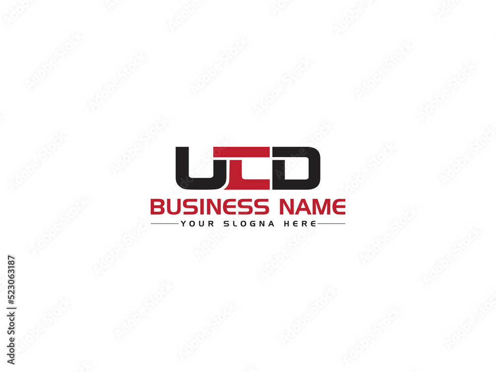 Letter UCD Logo Icon, Colorful ucd Logo Letter Vector Image Design For ...