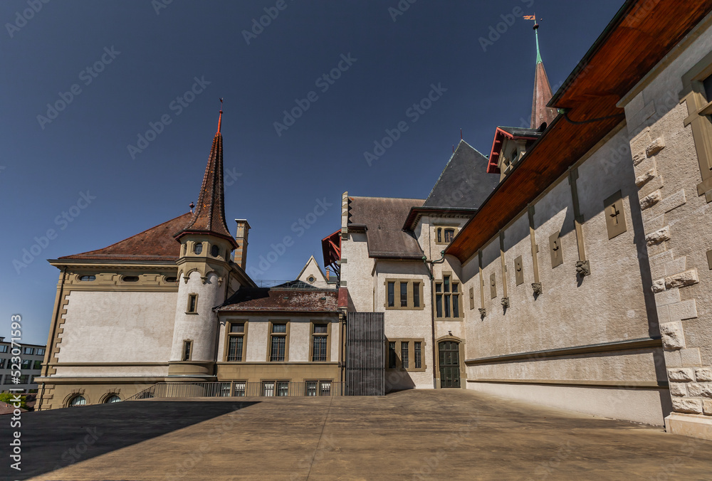 BERN, SWITZERLAND - August 2nd 2022: Backyard of the Bern Historical ...