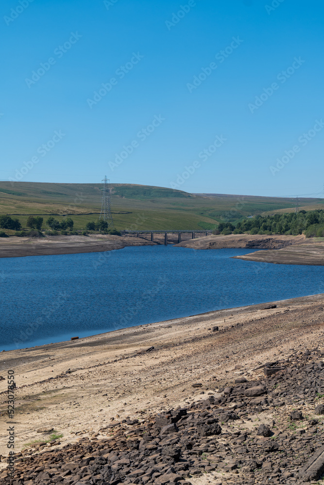Baitings Reservoir near Ripponden, West Yorkshire, part of Yorkshire ...