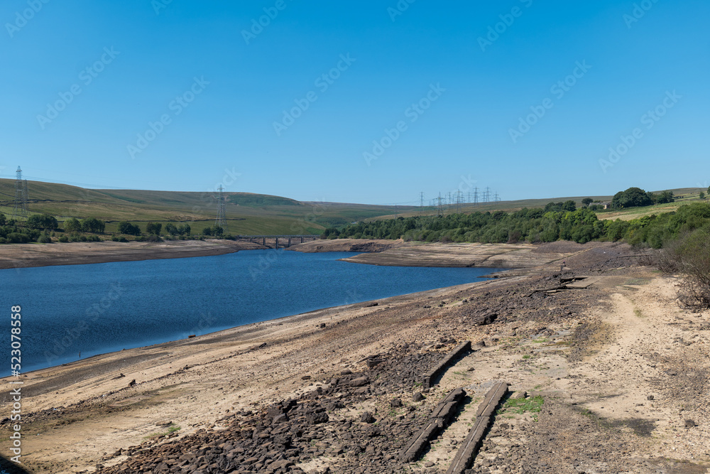 Baitings Reservoir near Ripponden, West Yorkshire, part of Yorkshire ...
