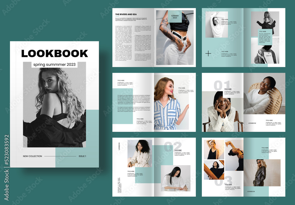 Lookbook Layout Stock Template | Adobe Stock