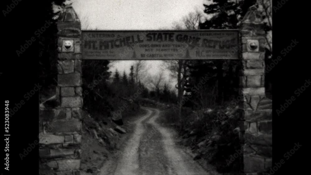 The Road to Mount Mitchell 1934 - In 1934, the road to Mount Mitchell ...