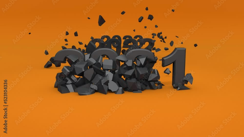 Numbers 2019, 2020, 2021, 2022, 2023. It's crumbling from young numbers ...