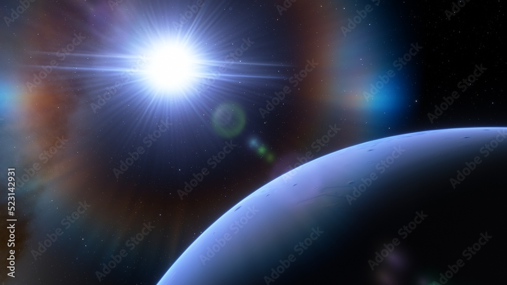 super-earth planet, realistic exoplanet, planet suitable for ...