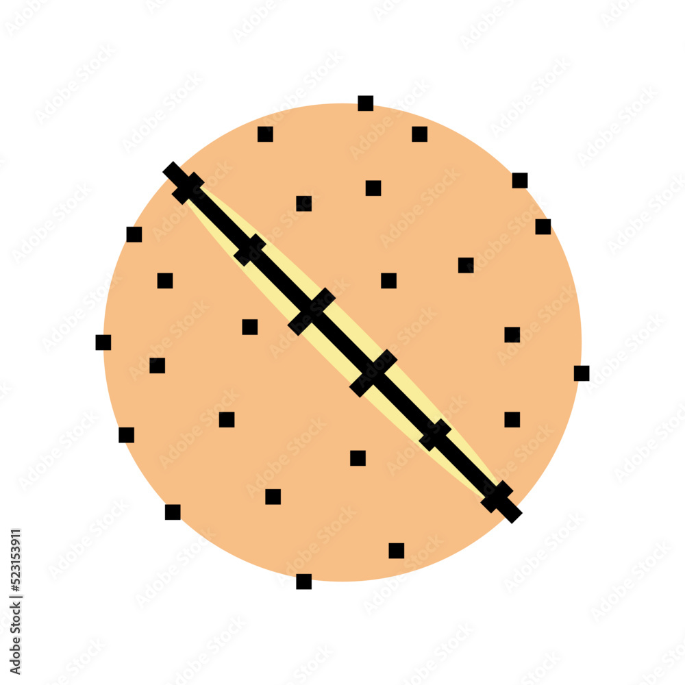 normal line scar color icon vector. normal line scar sign. isolated ...
