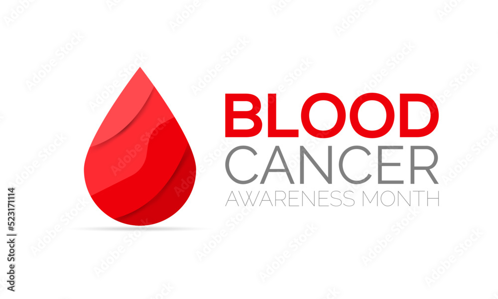 September is Blood Cancer Awareness Month Vector Illustration to raise ...