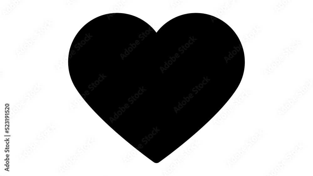 Heart icon isolated on transparent background, Heart transparent png ...