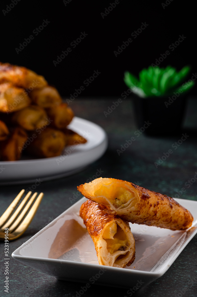 Turon is a popular Filipino snack that's sweet, crunchy, and satisfying ...