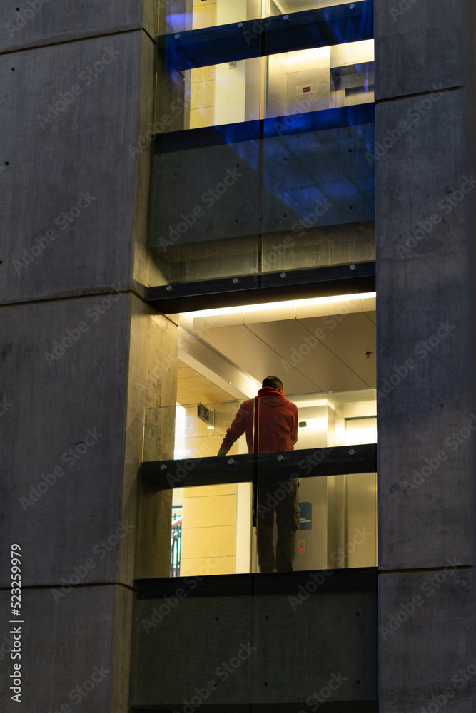 architecture photography looking up perspective between concrete walls ...