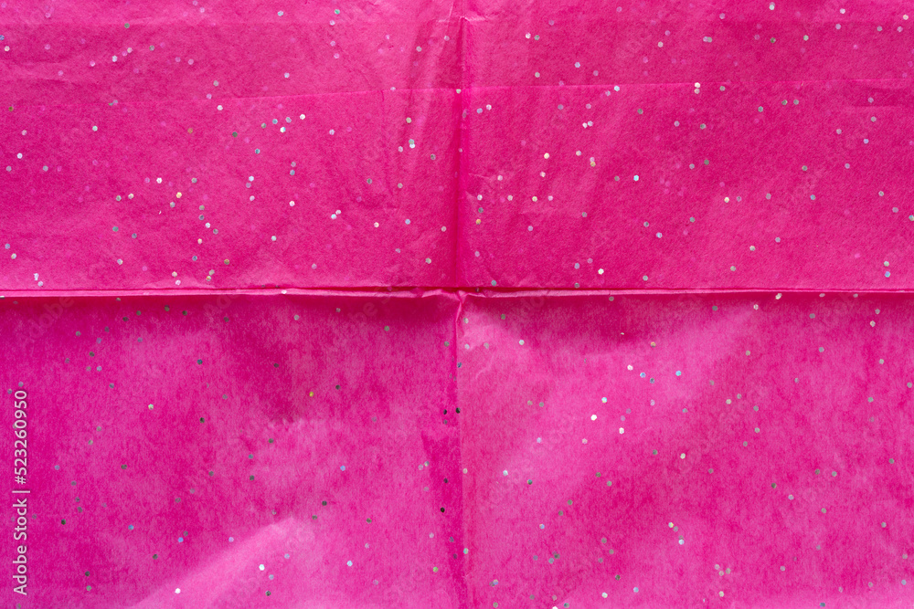 hot pink tissue paper with glitter background Stock Photo | Adobe Stock
