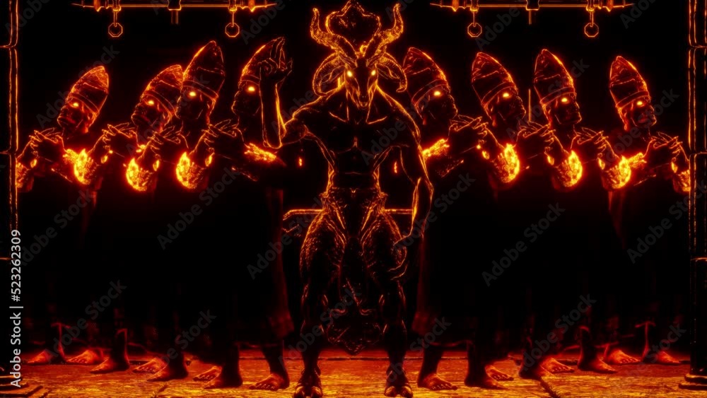 Goat Demon Baphomet VJ Loop – behold to the symbol of hell! Hold your ...