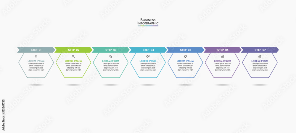Business data visualization. timeline infographic icons designed for ...