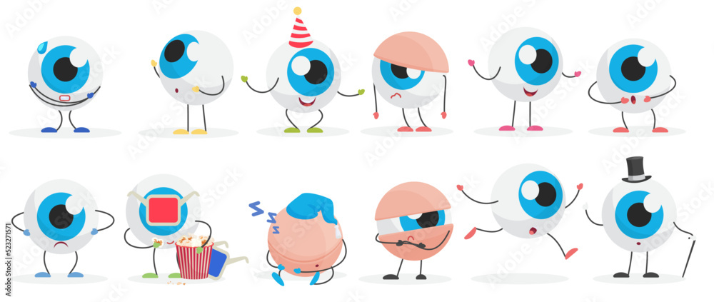 Funny Cartoon Eyeballs