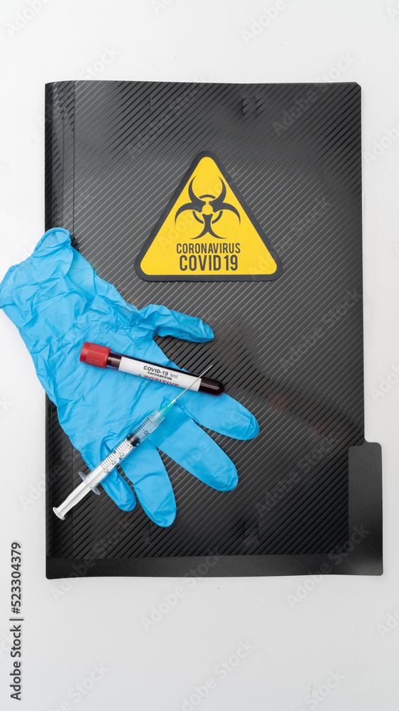 COVID 19 Coronavirus, Infected blood sample in the sample tube, Vaccine ...