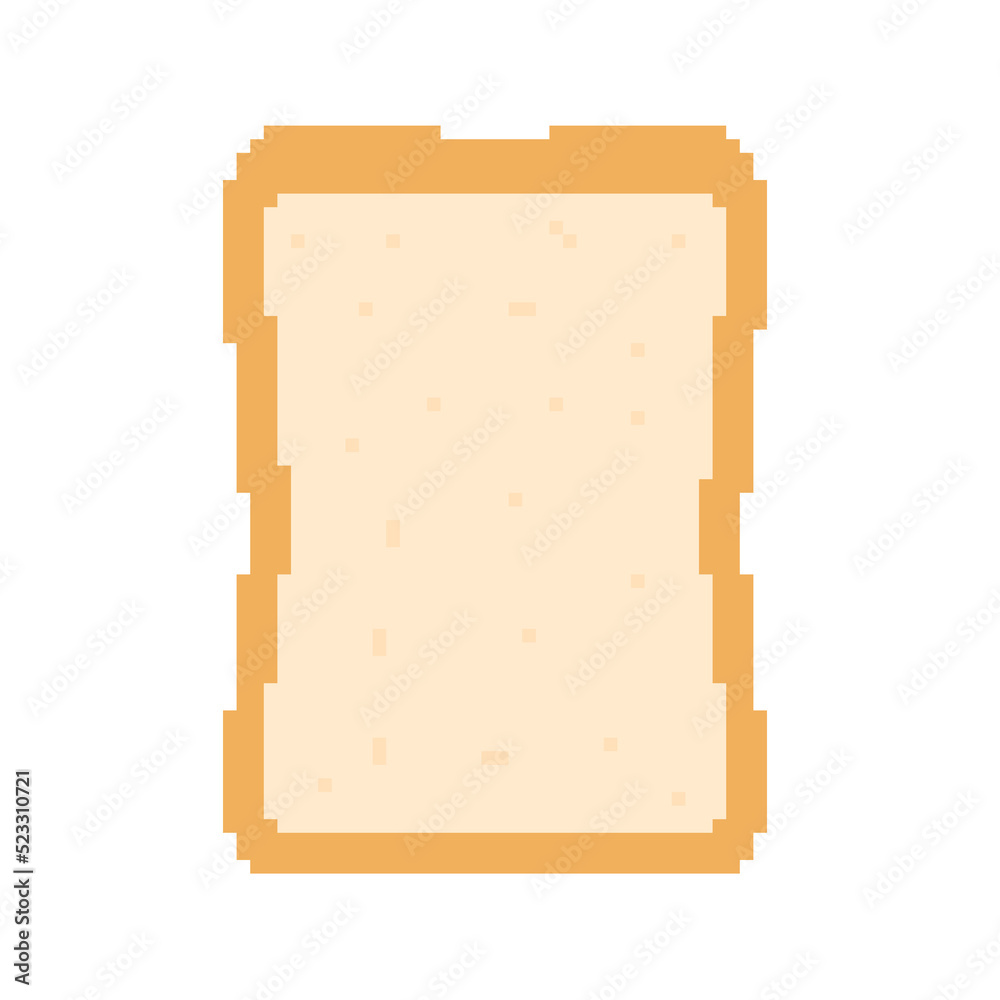 Clip art of pixel art bread Stock Illustration | Adobe Stock
