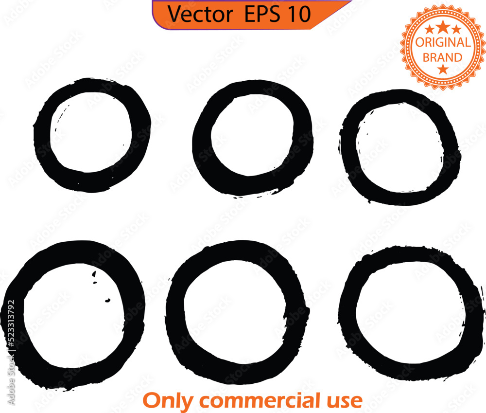 Black paint, ink brush strokes, brushes, lines set. Ink brush strokes ...