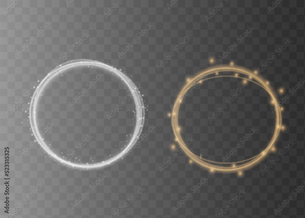 Round shiny frame background with light bursts. Technology background ...