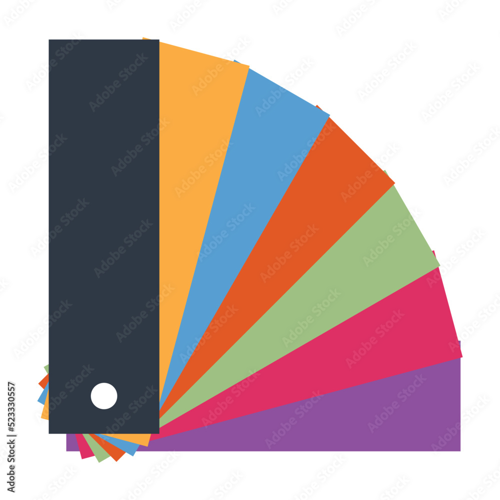 Pantone color icon, colorful graphic catalog symbol, color template web ...