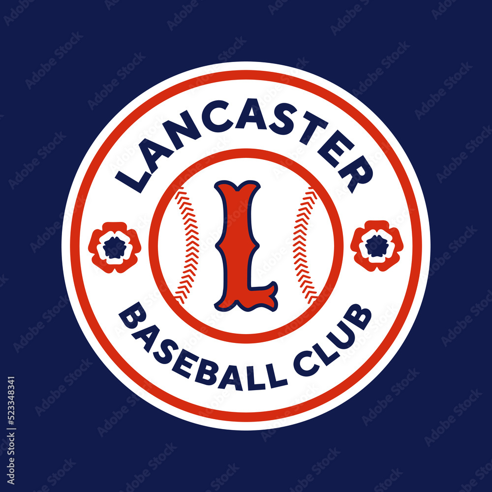 Lancaster, USA. Illustration vector graphic of Baseball logo. Vintage ...