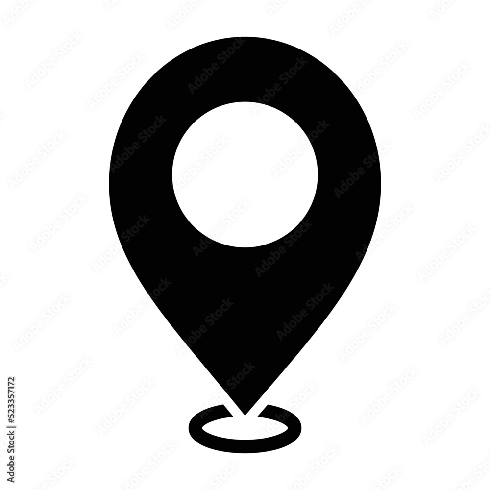 Geolocation map path distance. Mapping icon collection. Map and ...