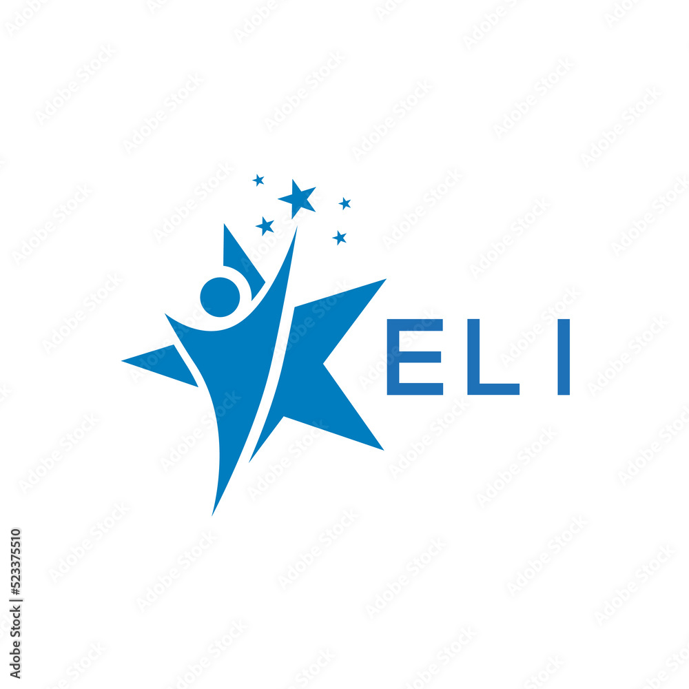 ELI Letter logo white background .ELI Business finance logo design ...