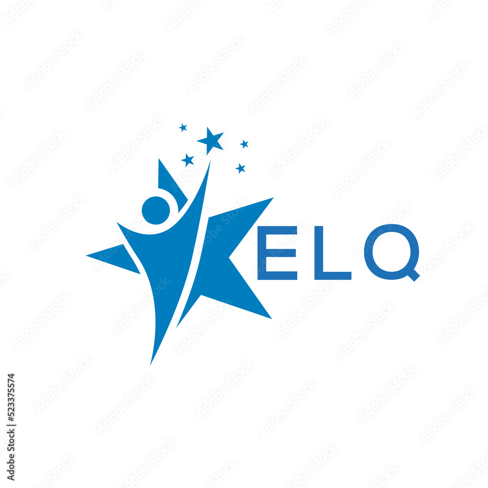 ELQ Letter logo white background .ELQ Business finance logo design ...