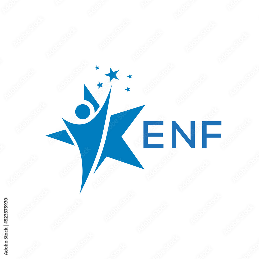 ENF Letter logo white background .ENF Business finance logo design ...